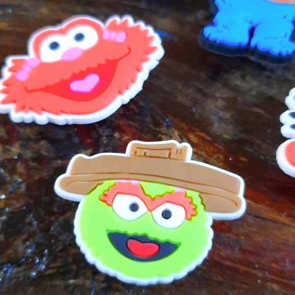 Jibbitz | Accessories | Lot Of 5 Sesame Street Jibbitz Nwot | Poshmark